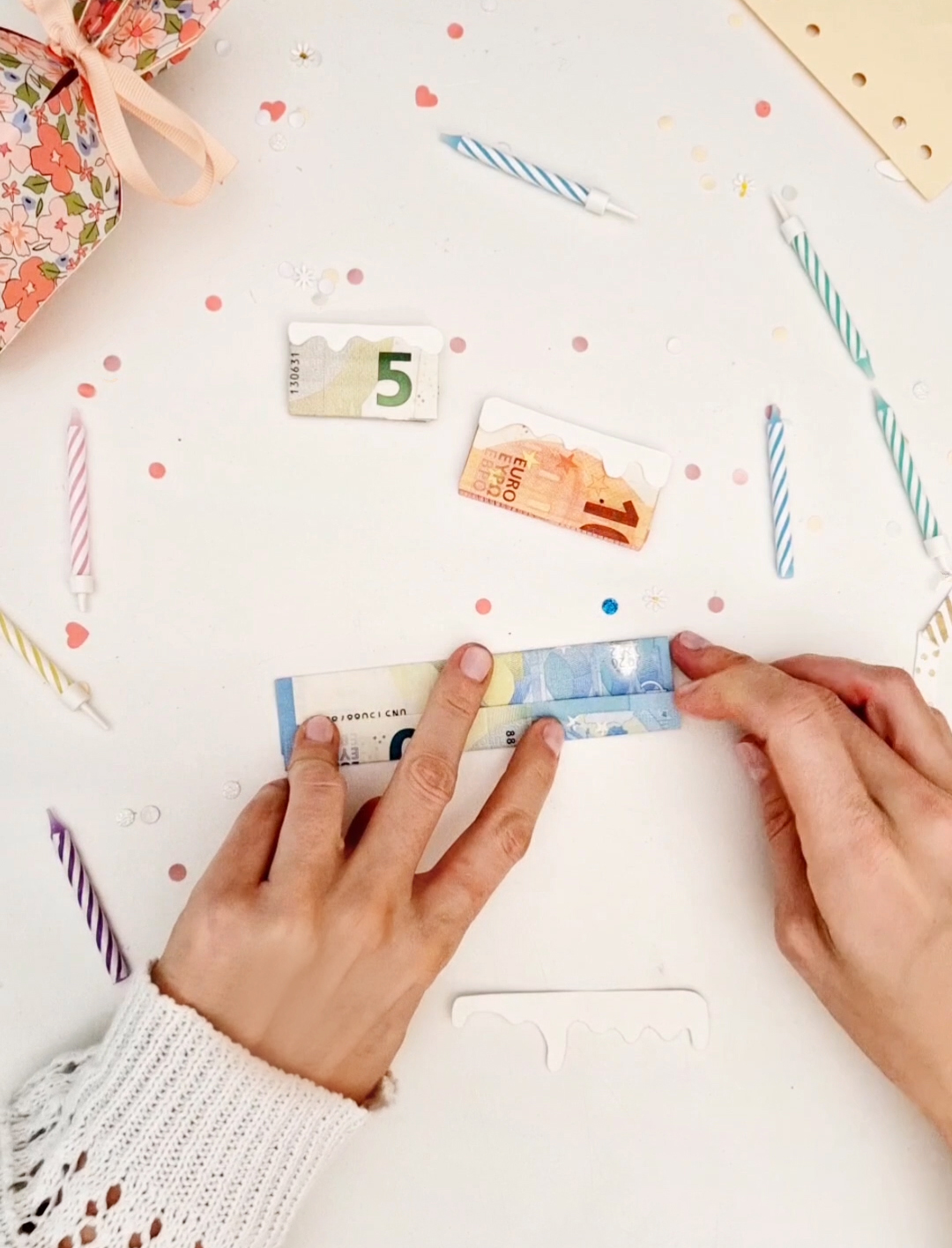 Geldgeschenk: Geld-Torte zum Geburtstag